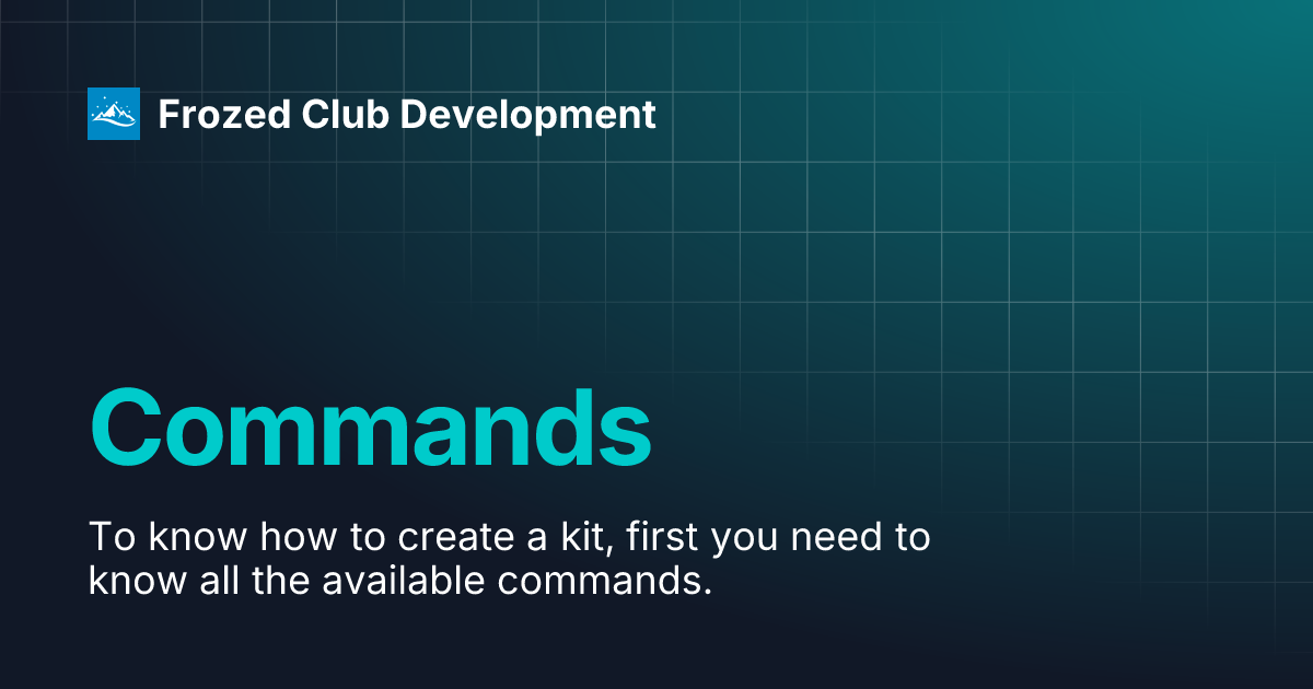 Commands | Frozed Club Development